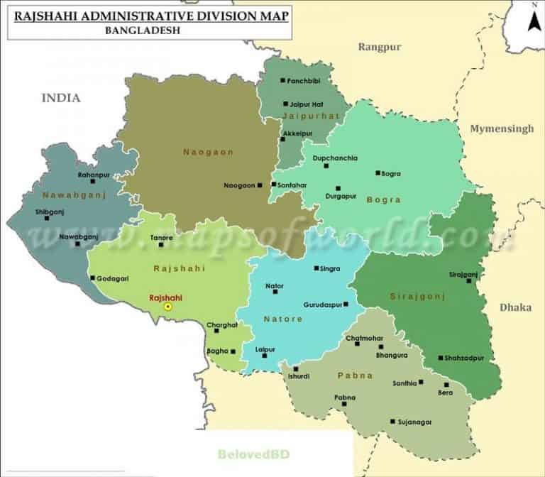 Map of Bangladesh – Division and District Maps – Bangladesh